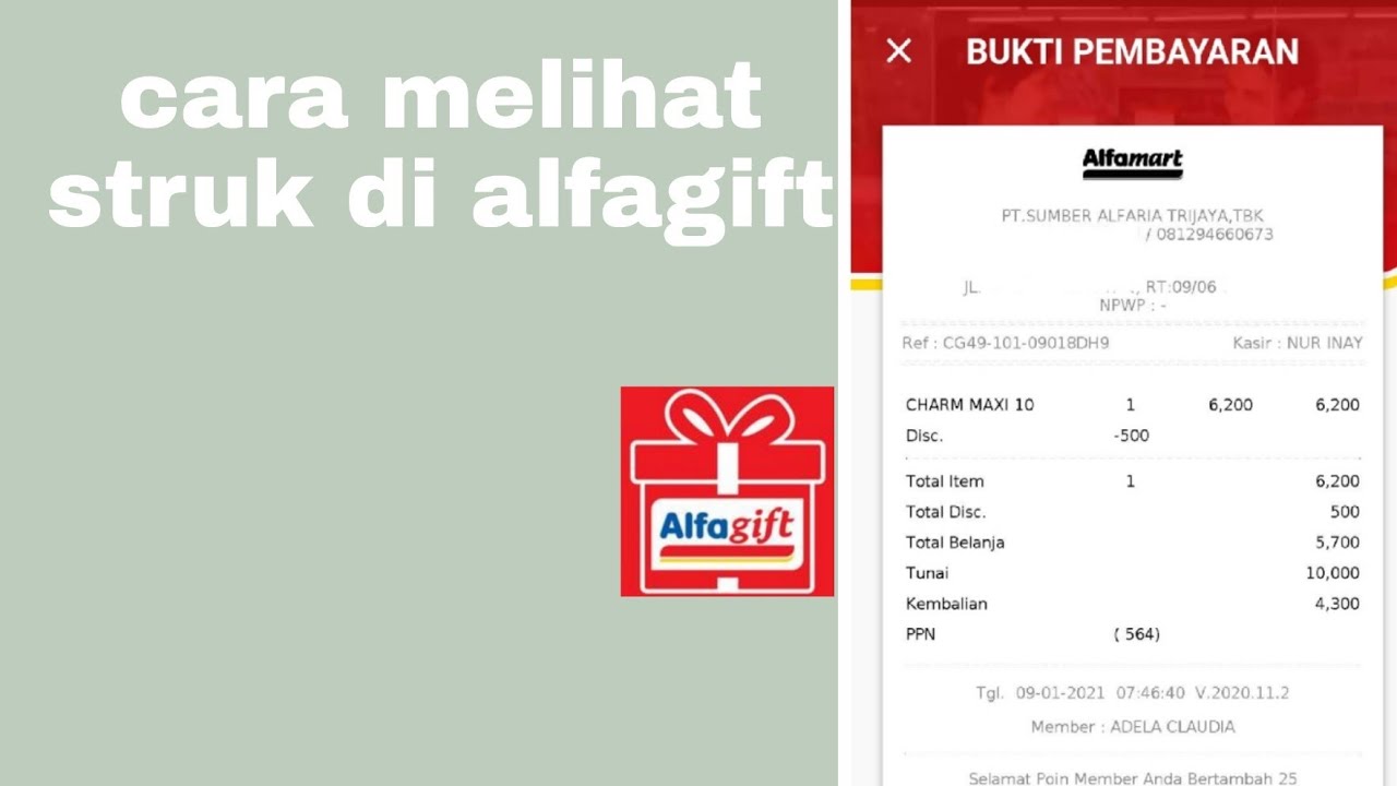 Cara Melihat Struk Belanja di Alfagift: Panduan Lengkap - Spirit ...
